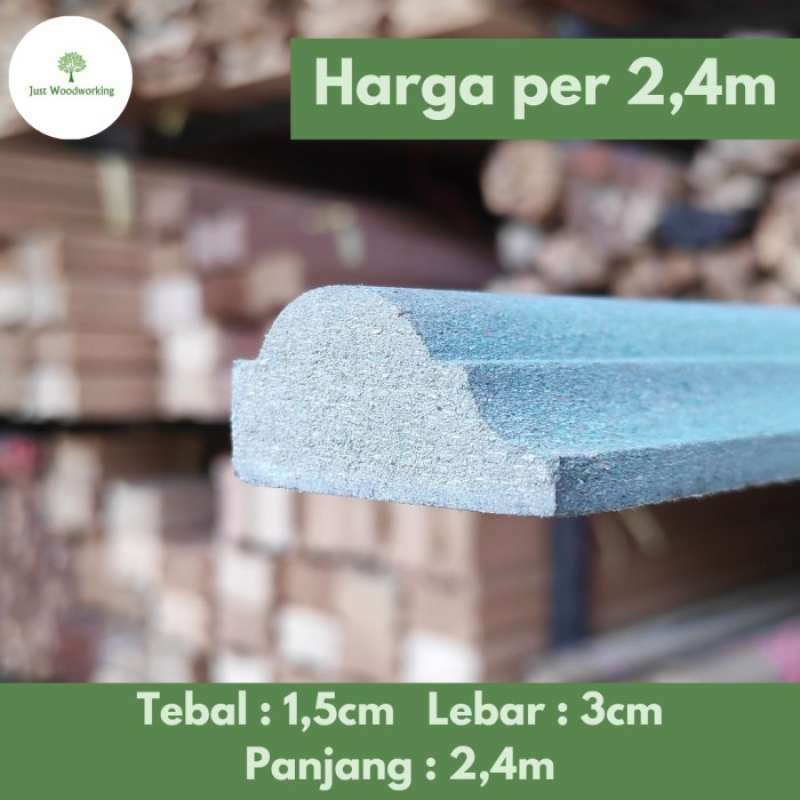 Promo JU-A5 LIST PROFIL HMR HIJAU WALL MOULDING WAINSCOTING WALL PANEL ...