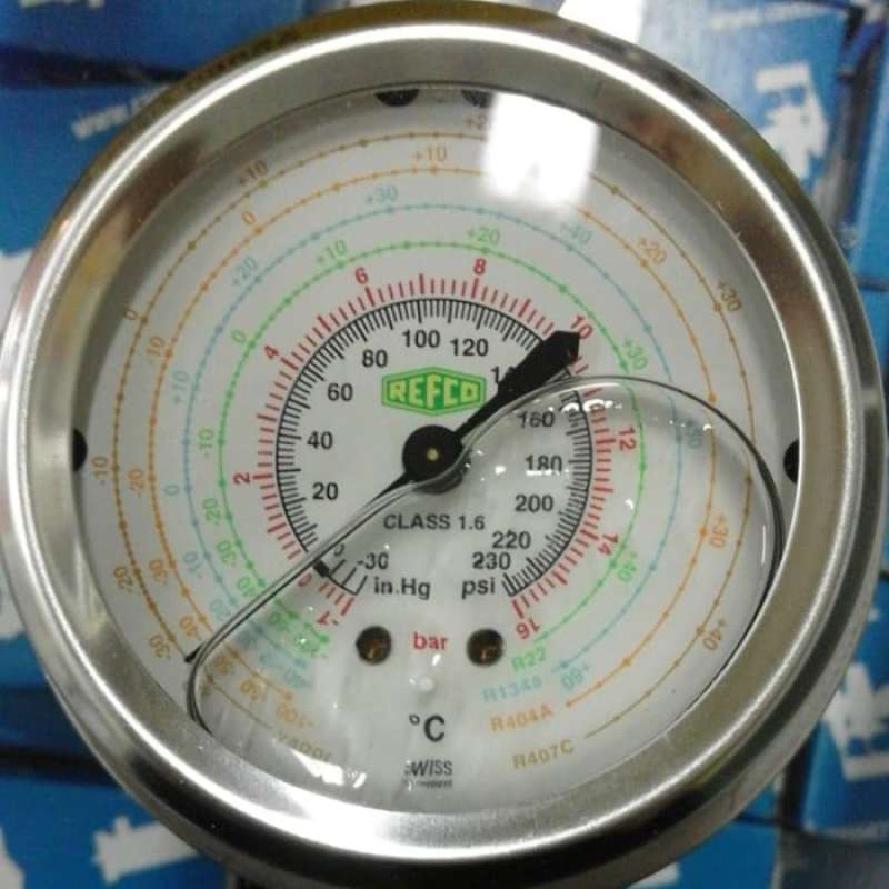 Promo Pressure Gauge Refco With Oil Low Pressure MR-205-DS Diskon 23% di Seller Jitsian Store ...