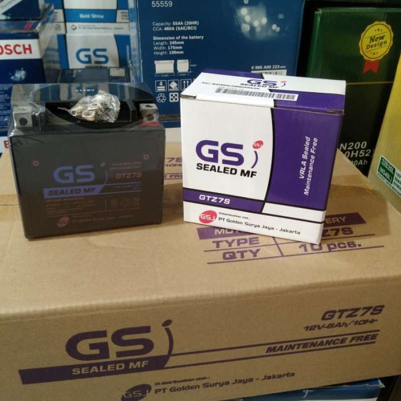 Promo Aki Gs Gtz7s Aki Motor Honda Vario 125 Vario 150 Gs J Gtz7s Aki ...
