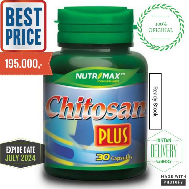 Promo Nutrimax Chitosan Plus 30 Tablet penghilang lemak, ED 2024 Diskon ...