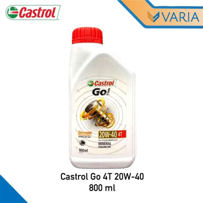 Jual Castrol Go 4T 20W 40 800 ml 0.8 L SG MA Oli Mesin Motor Bebek 4 ...