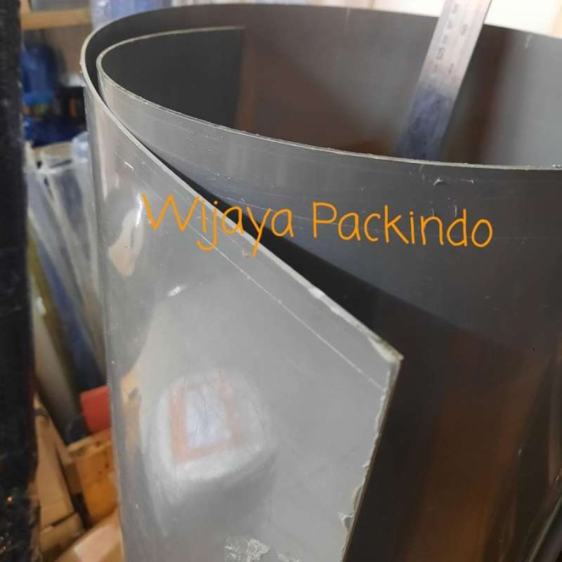 Promo Plat PVC abu-abu Sheet 5mm x 40cm x 100cm / Plat PVC Grey ...
