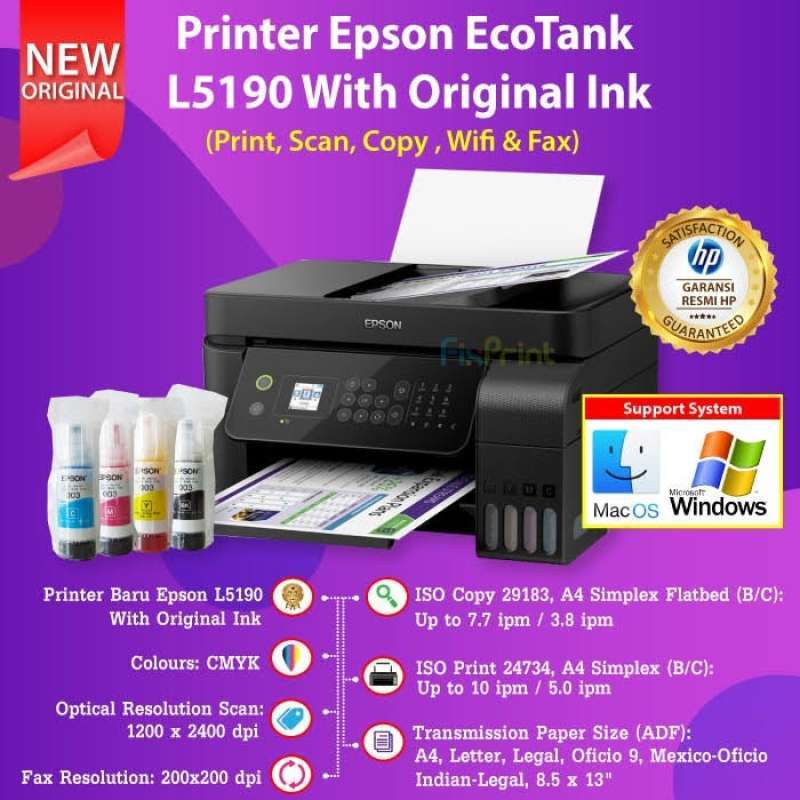 Epson L5190 - Harga Terbaru Agustus 2024 | Blibli