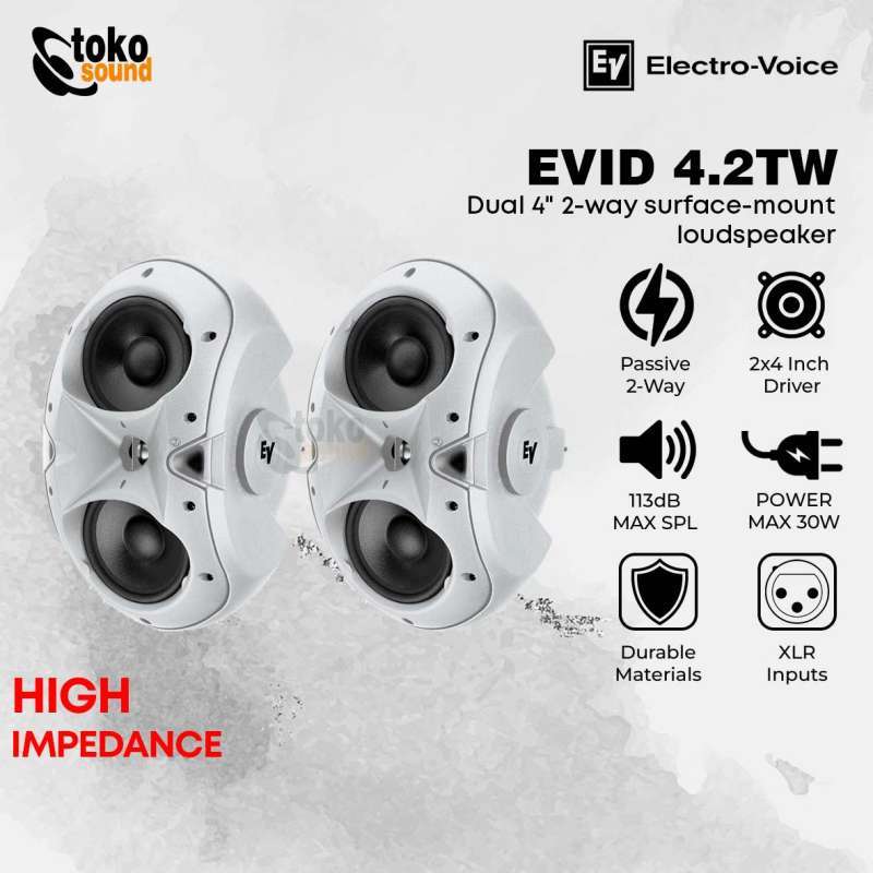 Jual Electro-voice Evid 4.2tw - Dual 4 Inch 2 Way Surfacemount ...