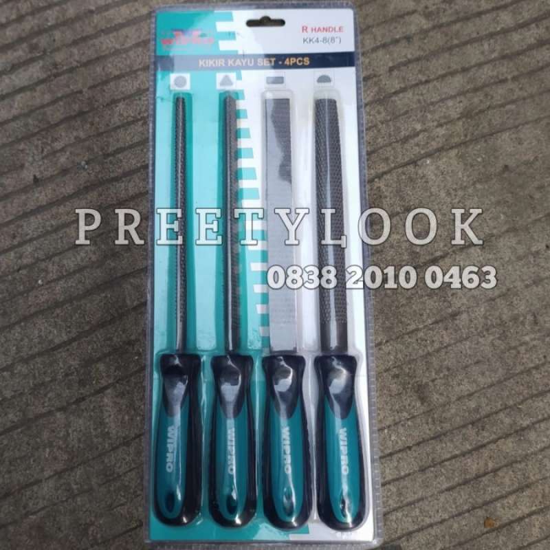 Promo Kikir Kayu WIPRO- Files Wood Set 4 Pcs 8 Inch Quality Diskon 33% ...