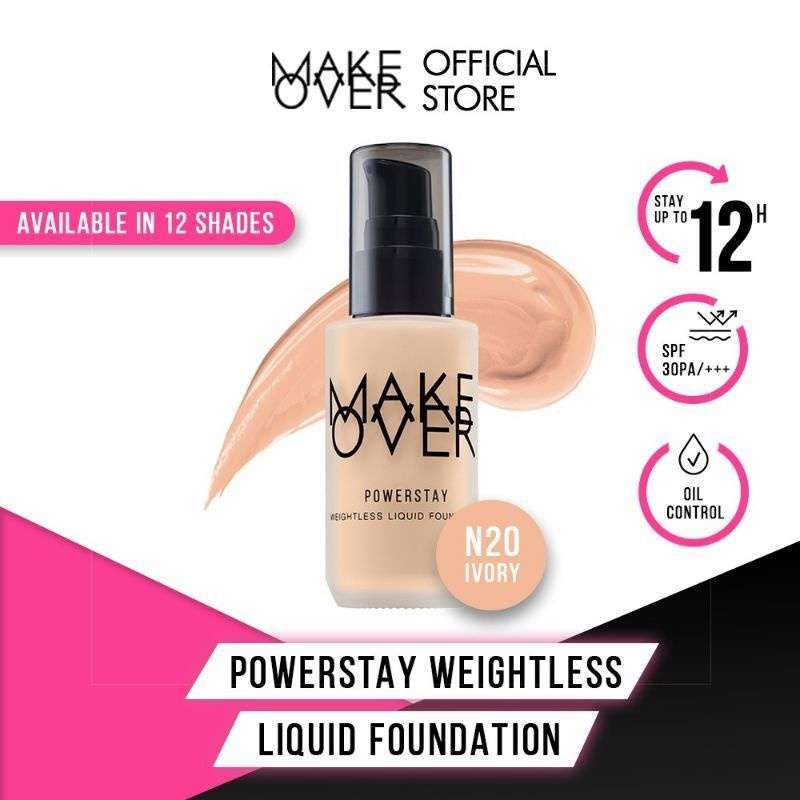 Jual MAKE OVER PowerStay Weightless Liquid Foundation - N30 di Seller ...