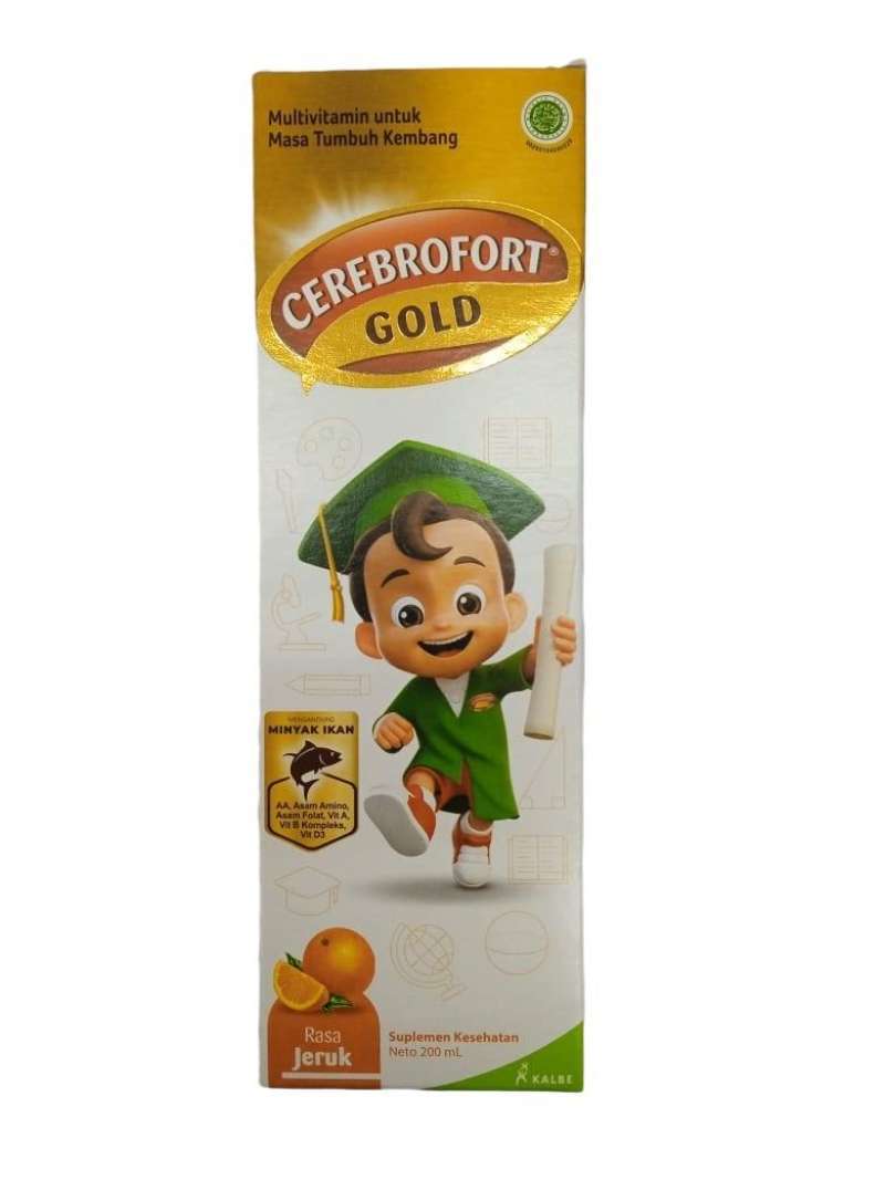 Jual Cerebrofort Gold Rasa Jeruk 200 Ml Di Seller Apotek Sobat Medika ...