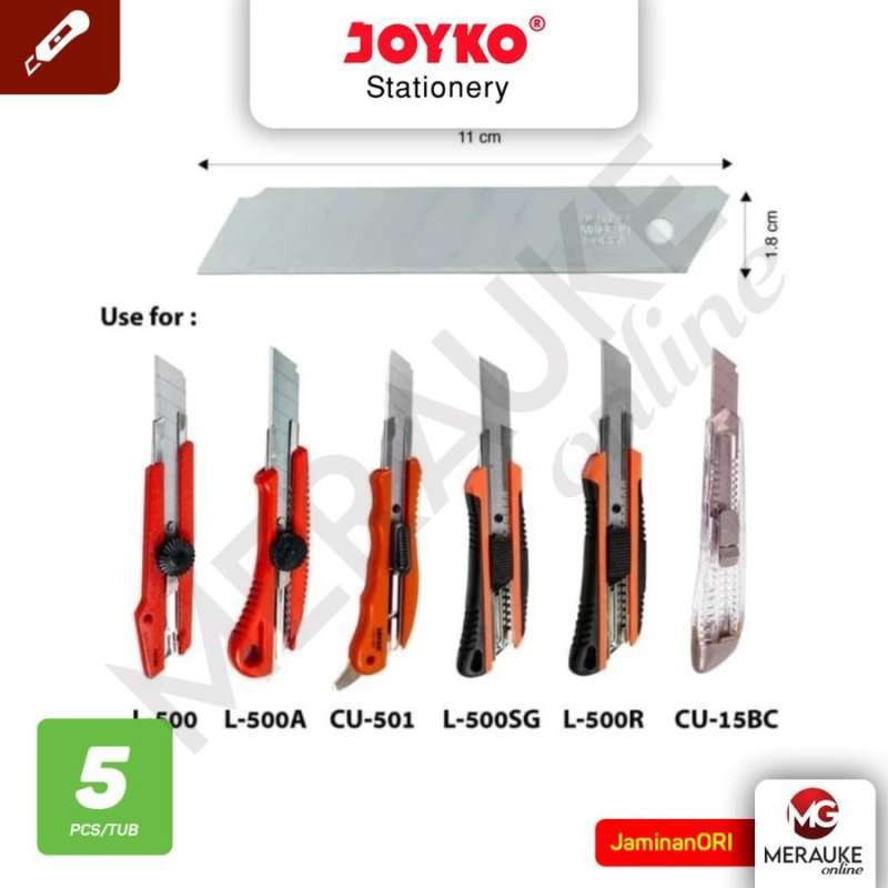 Jual Isi Cutter Joyko L-150 Besar (1 Tube Isi 5 Pcs) Di Seller Merauke ...