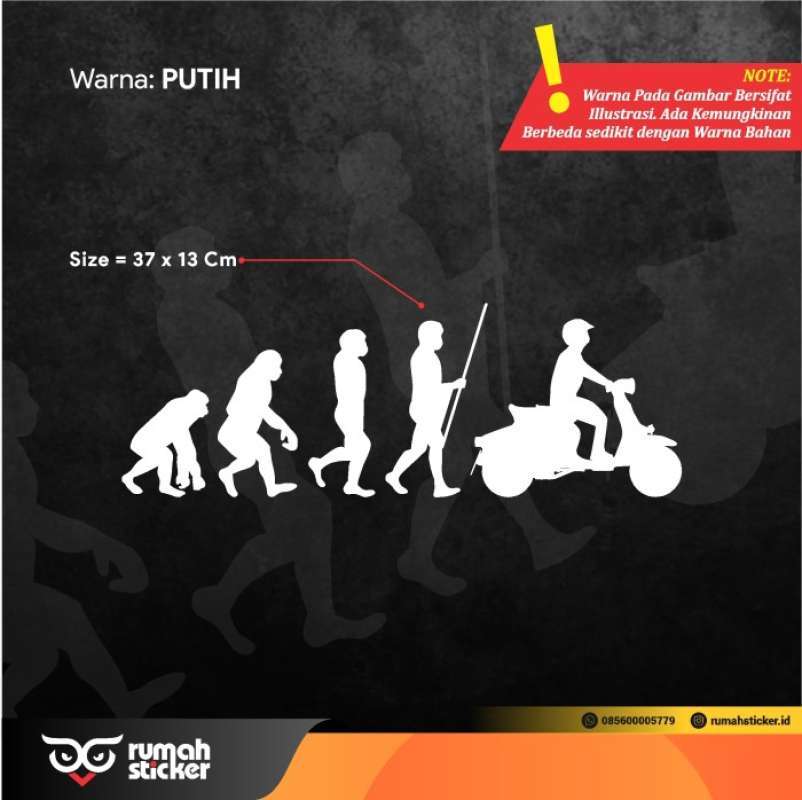 Promo Sticker Cutting Decal Vespa Man Evolution Diskon 23 Di Seller Angela Collection Kebon