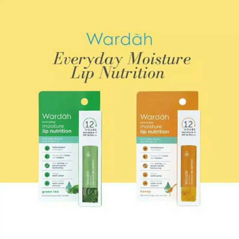 Jual Wardah Everyday Moisture Lip Nutrition Spf 15 Pa+++ 4gr - Green ...