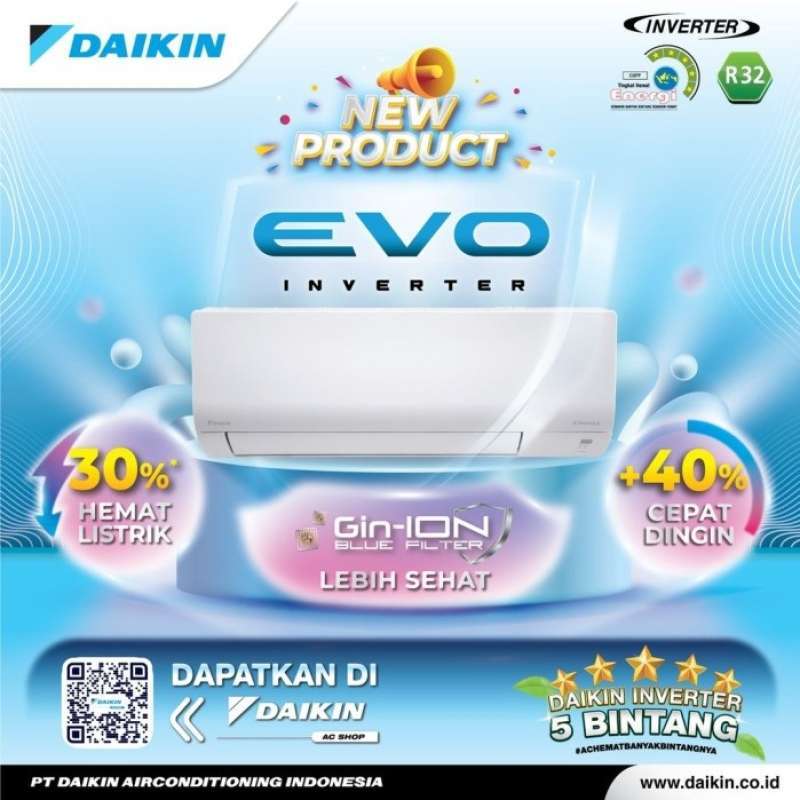 Promo DAIKIN STKF-35AV INVERTER EVO Diskon 15% di Seller CV. Berkat Usaha Mandiri - CV. Berkat ...