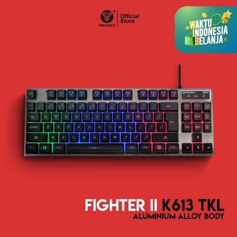 Promo Fantech Fighter K613 TKL - RGB Gaming Keyboard Diskon 23% di ...