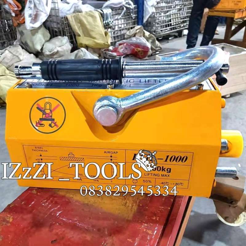 Promo Permanent magnet lifter 2 ton Alat angkut plat magnetic lifting ...