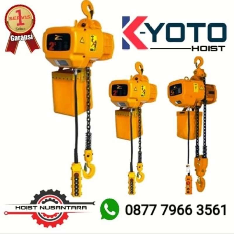 Promo Electric chain Hoist 3 Ton x 15 Meter 380 volt Japan Diskon 23% ...