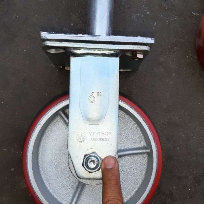 Promo Roda Scaffolding 6inch Heavy Duty/beban Berat Velg Besi Dan Awet ...