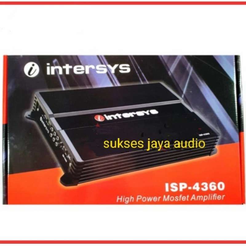 Jual Power Amplifier Intersys 4 Channel ISP-4360 di Seller Fortize ...