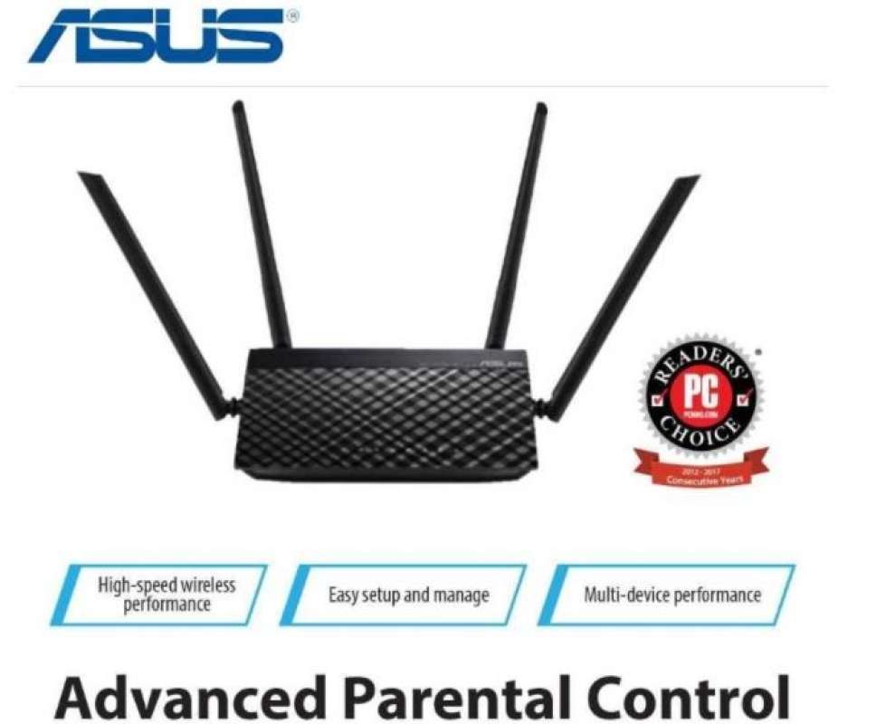 Promo Asus RT-AC1200 V2 | Dual-Band Wi-Fi Router with Four Antennas ...
