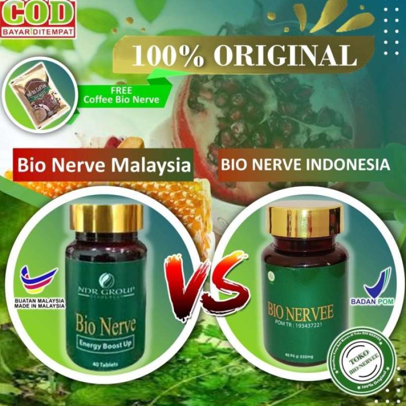 Promo Bio Nerve Nervee 100% Original 100 Original NDR Malaysia BPOM ...