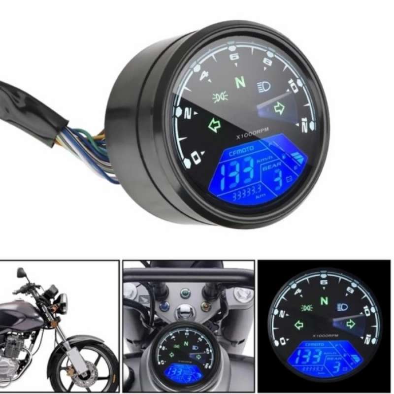 Promo Tachometer Digital Led Universal / Digital Speedometer Universal ...