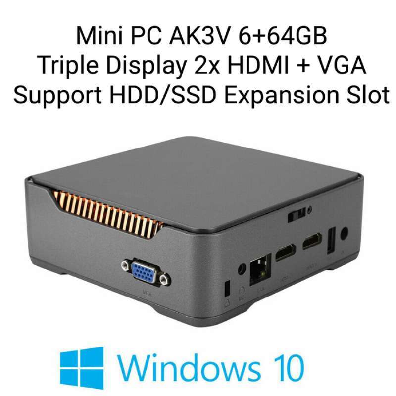 Promo Mini PC AK3V 6GB Ram 64GB Rom Apollo lake j3455 - Intel NUC Windows 10 Diskon 23% di ...