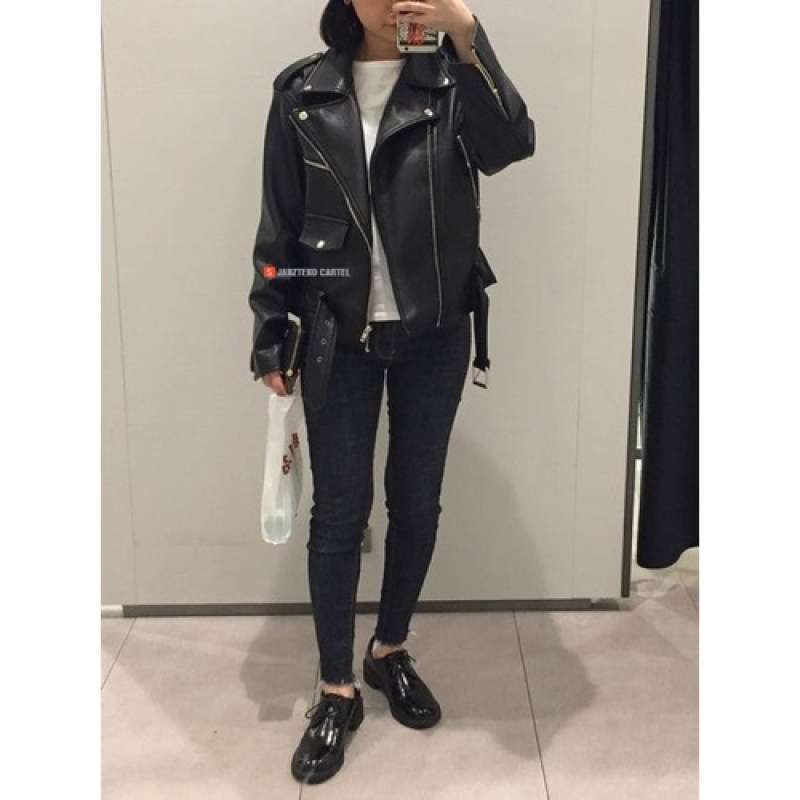 Promo Jaket Kulit Wanita Ramones Changcuters Korea Blazer Style Punk ...