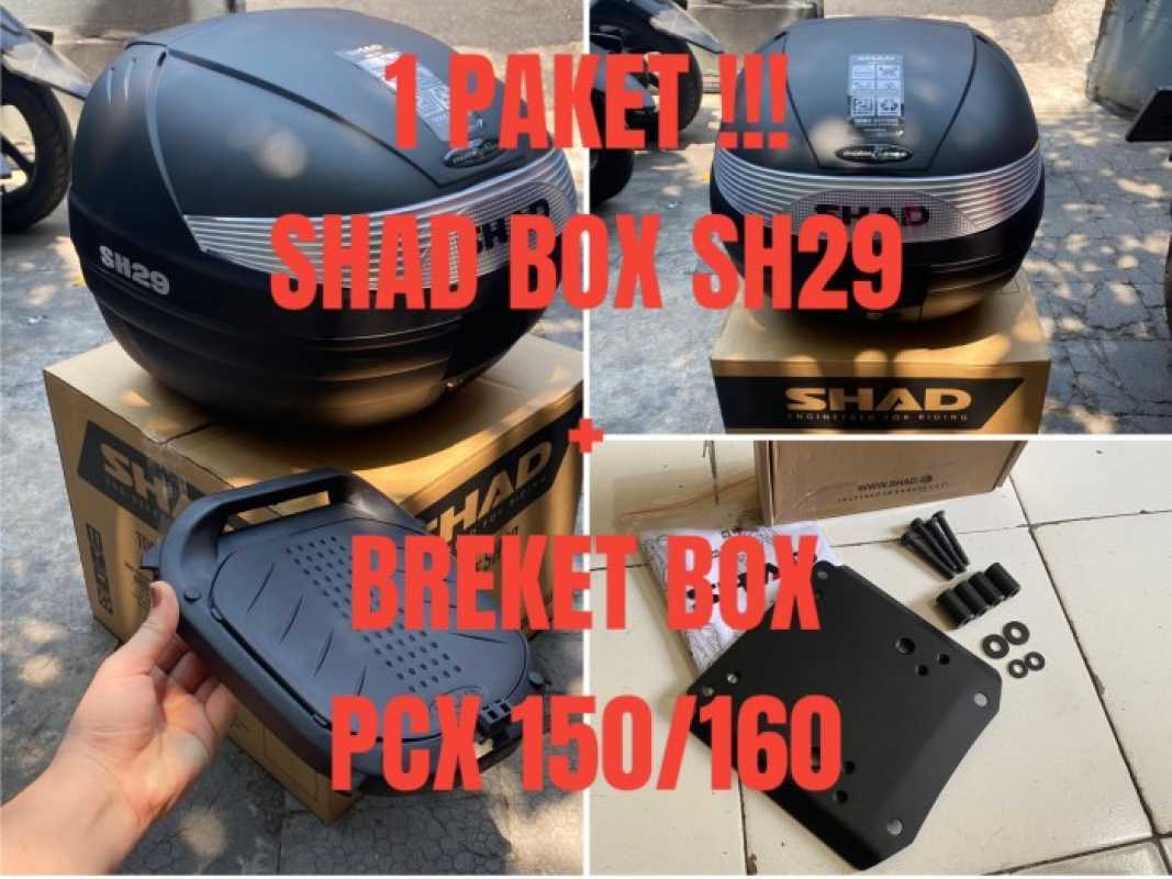Promo Paket Bracket Box Pcx150 Plus Box Shad Sh29 Original Diskon 23% di Seller Indah Auto Care ...