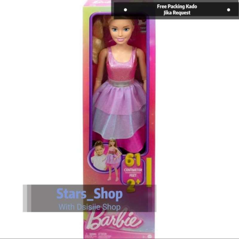 Promo Barbie Large Doll 61 Cm Original / Boneka Barbie Jumbo Size ...