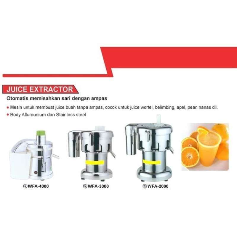 Jual Getra Juice Extractor Tipe Wfa-4000 / Mesin Pembuat Juice Tanpa ...