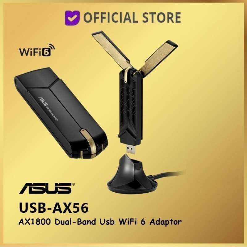 Promo ASUS USB-AX56 Dual Band AX1800 USB WiFi 6 AX56 Adapter AX 56 AX ...