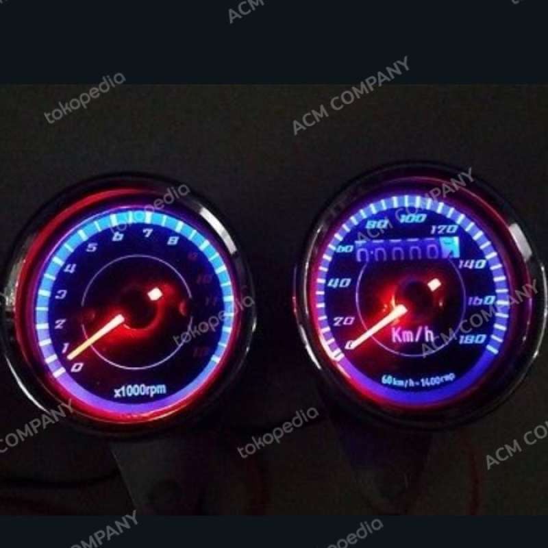 Promo Speedometer Kilometer Odometer Km/H + Efi Tachometer Rpm 12V ...