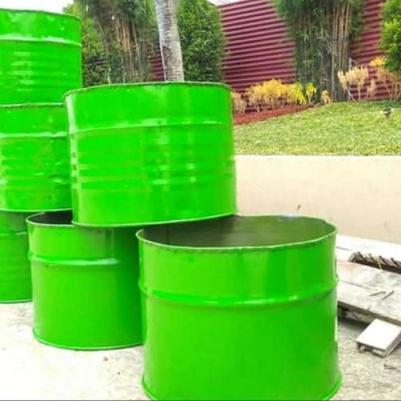 Promo Drum Tong Besi Untuk Pot Tanaman Diskon 23% Di Seller Honey ...