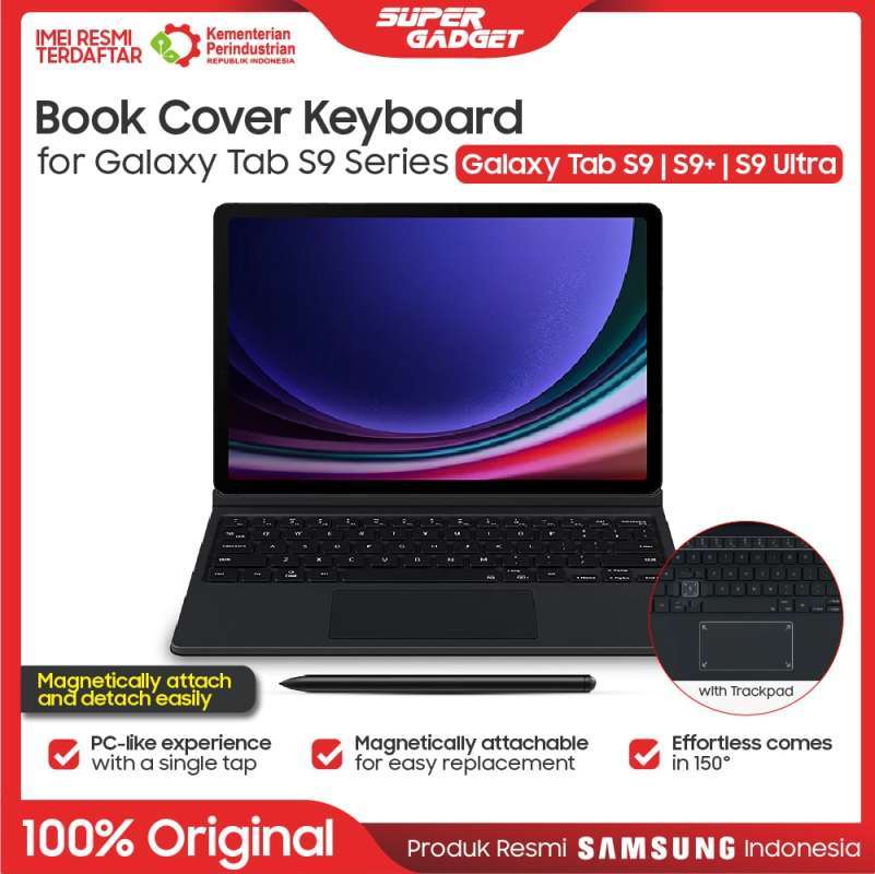 Promo Keyboard BookCover Samsung Galaxy Tab S9 S9+ S9 Ultra Plus Case ...