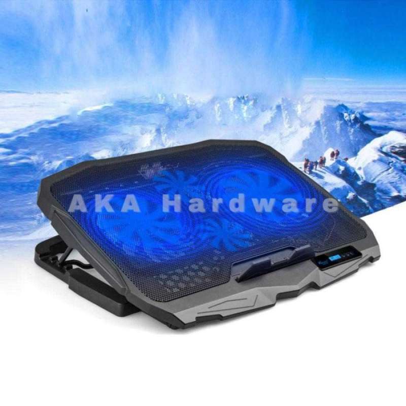 Promo Notebook Cooler Pad Laptop Ultra Thin Radiator Cooling Base - S18 ...
