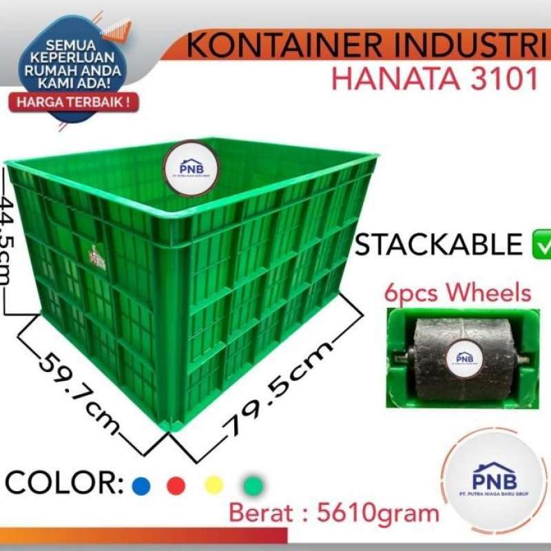 Promo Hanata 3101 Box Container Industri 200 Liter / Kolam Ikan Kura ...