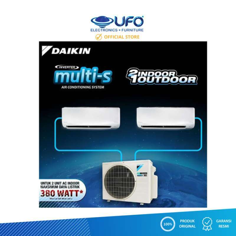 Jual Daikin Multi S / 2mkc30qvm Air Conditioner Multi S 1/2pk+3/4pk Di Seller Ufo Elektronika ...