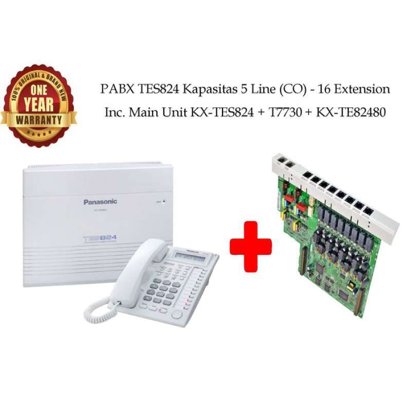 Jual Panasonic Pabx Tes824 / Kx-Tes824 + At7730 di Seller Kuniy Store ...