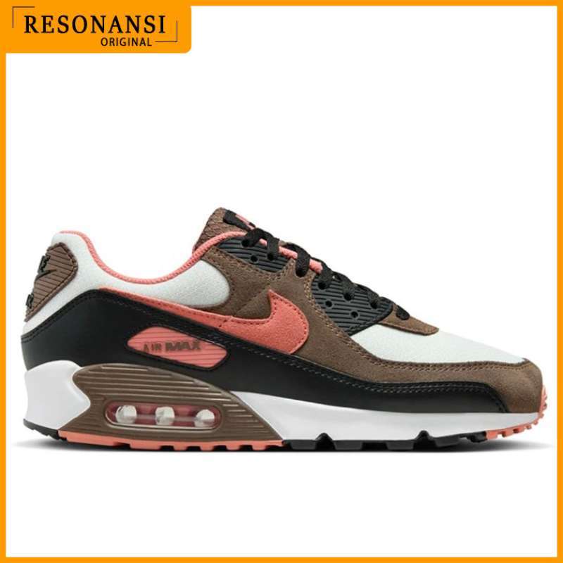 Jual Sepatu Pria Terbaru Nike Original Sneakers Air Max 90 Coklat-putih ...