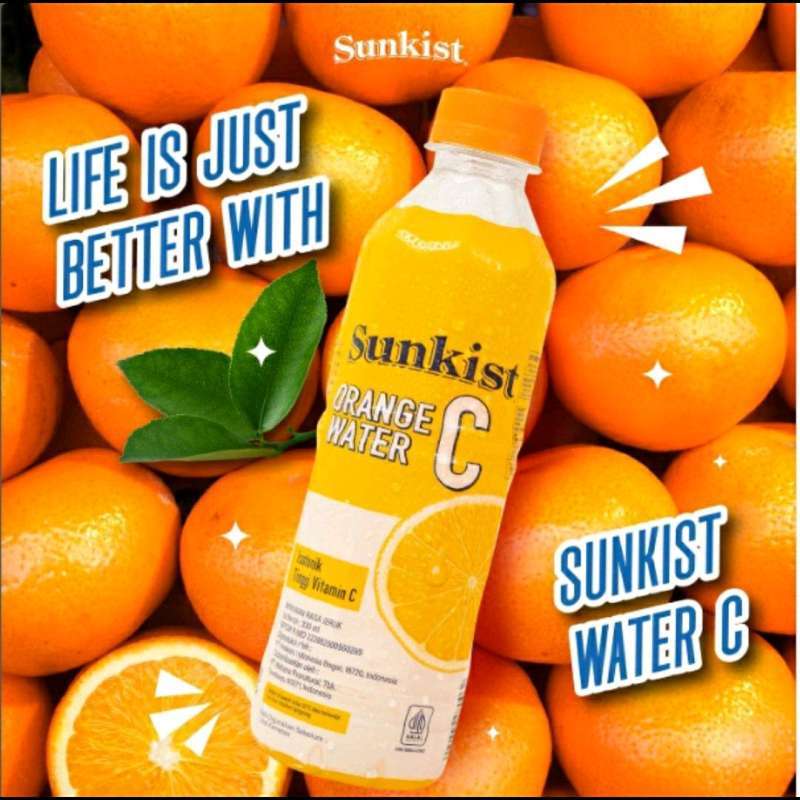 Jual Sunkist Orange Water Vitamin C 330ml Reqdy To Drink Di Seller ...