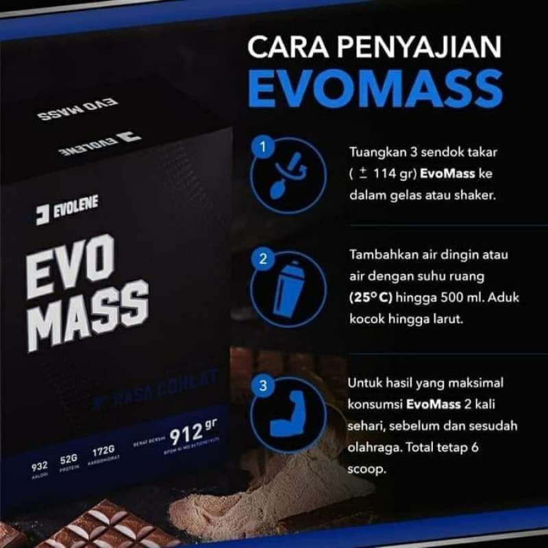 Promo Evolene Evomass 10 Lbs 10lbs 10 Lb Evomas 4,5 Kg 4,5kg Evo Mass ...