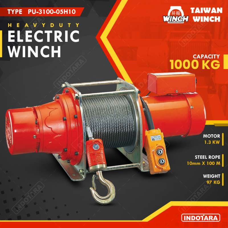 Jual Taiwan Electric Winch PU Series Kapasitas 1 & 2 Ton di Seller PT ...