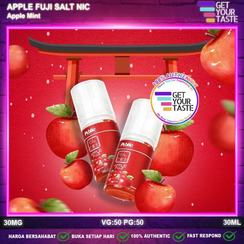 Promo Liquid Apple Fuji Salt Nic 30MG 30ML Saltnic by Public ...
