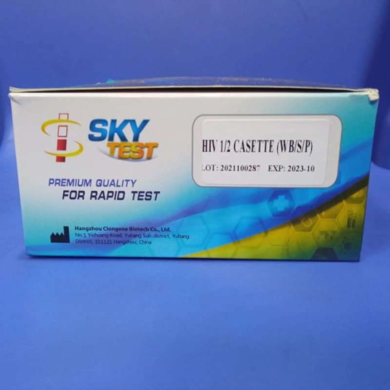 Promo Hiv Test Card Sky Test 25 Cassette Diskon 17% di Seller Mahanani ...