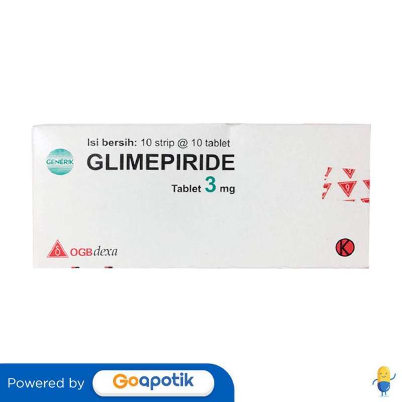 Jual GLIMEPIRIDE OGB DEXA MEDICA 3 MG BOX 100 TABLET di Seller Apotek ...