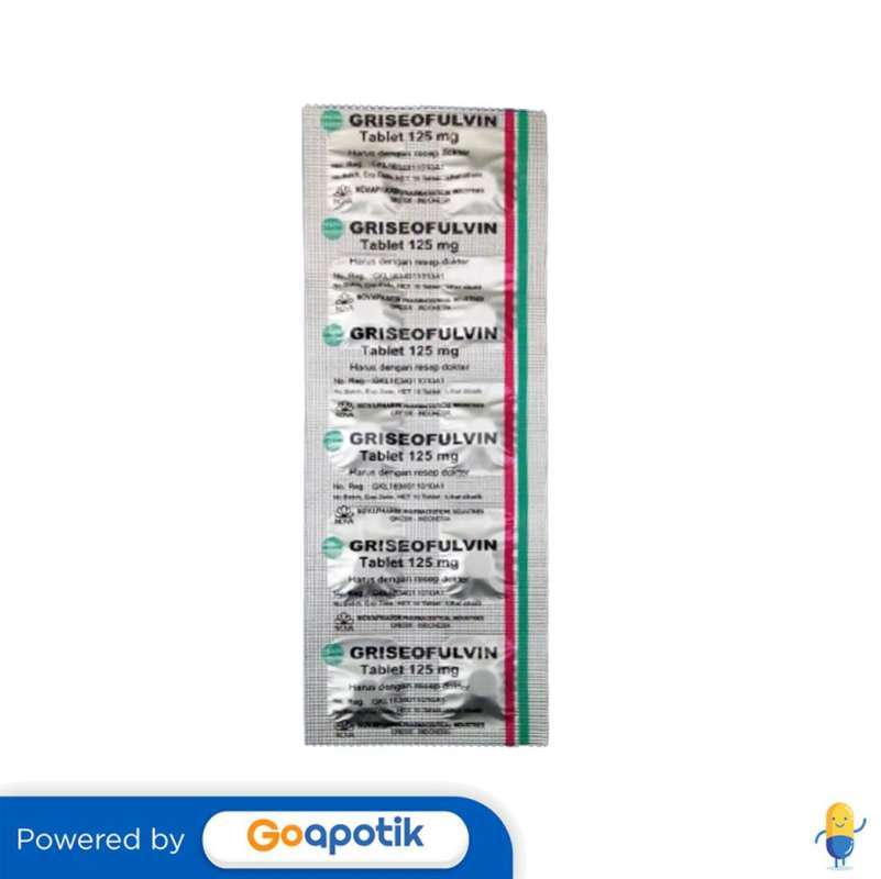 Jual GRISEOFULVIN NOVAPHARIN 125 MG STRIP 10 TABLET di Seller Apotek ...