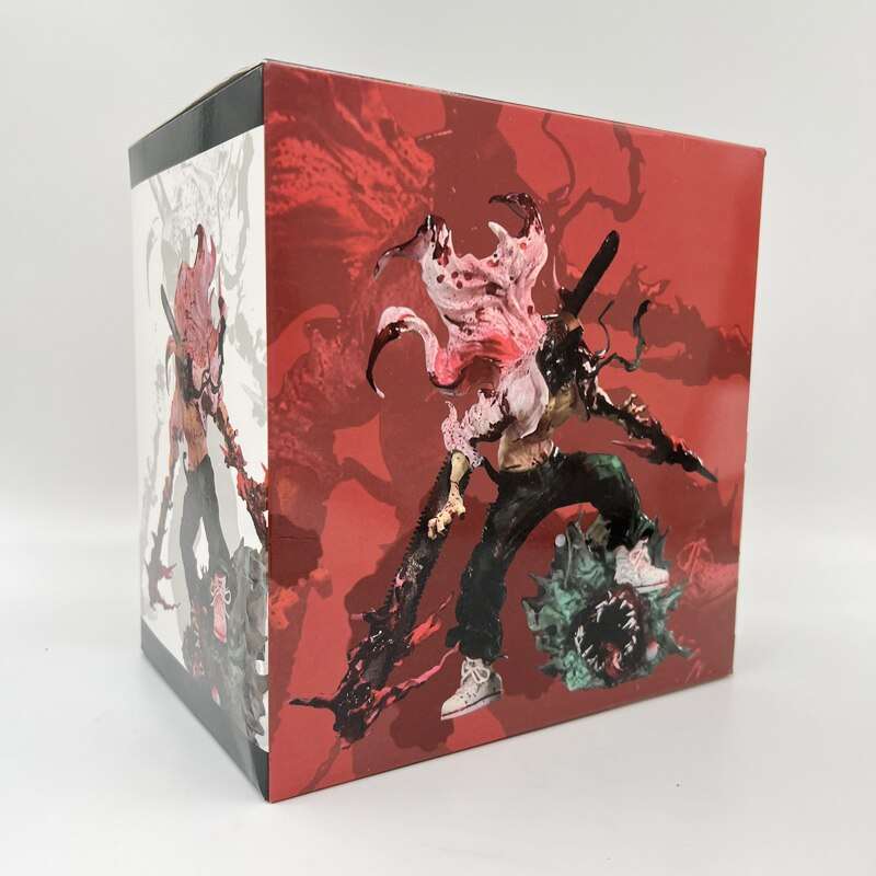 Promo 16cm Chainsaw Man Denji Anime Figure Chainsaw Man Rage Battle Bat ...