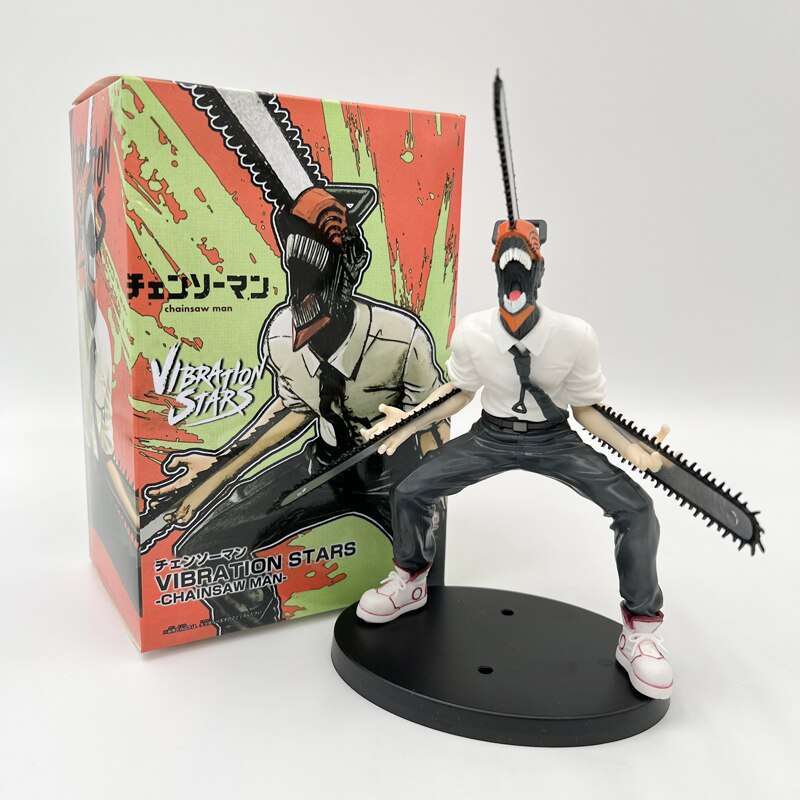 Promo 16cm Chainsaw Man Denji Anime Figure Chainsaw Man Rage Battle Bat ...