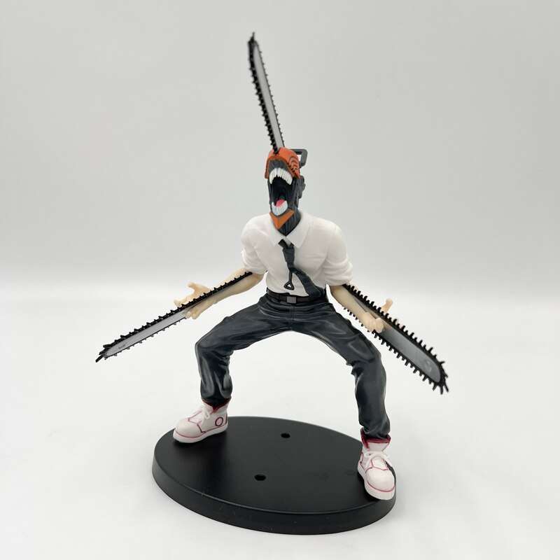 Promo 16cm Chainsaw Man Denji Anime Figure Chainsaw Man Rage Battle Bat ...