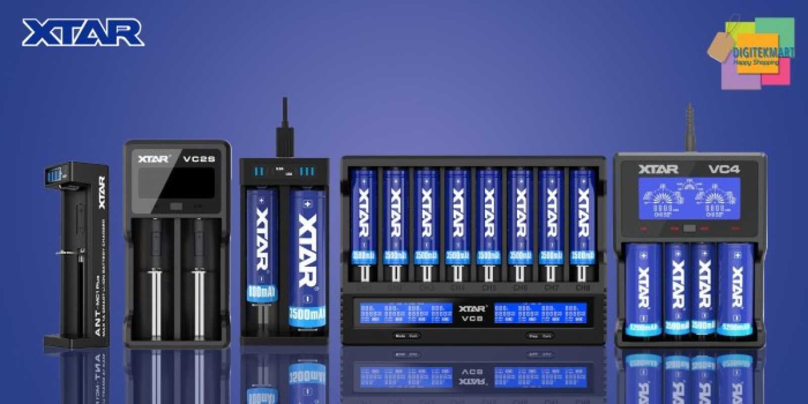Jual XTAR CHARGER UNTUK RECHARGEABLE BATTERY AA AAA, LI-ION & Ni-MH di ...