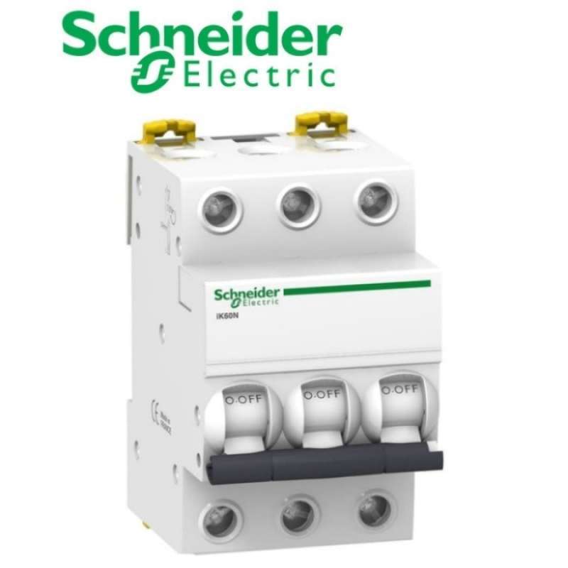 Promo Mcb schneider 3 Phase 6 A 6ka ik60N / MCB 6 A 3 Phase Schneider ...
