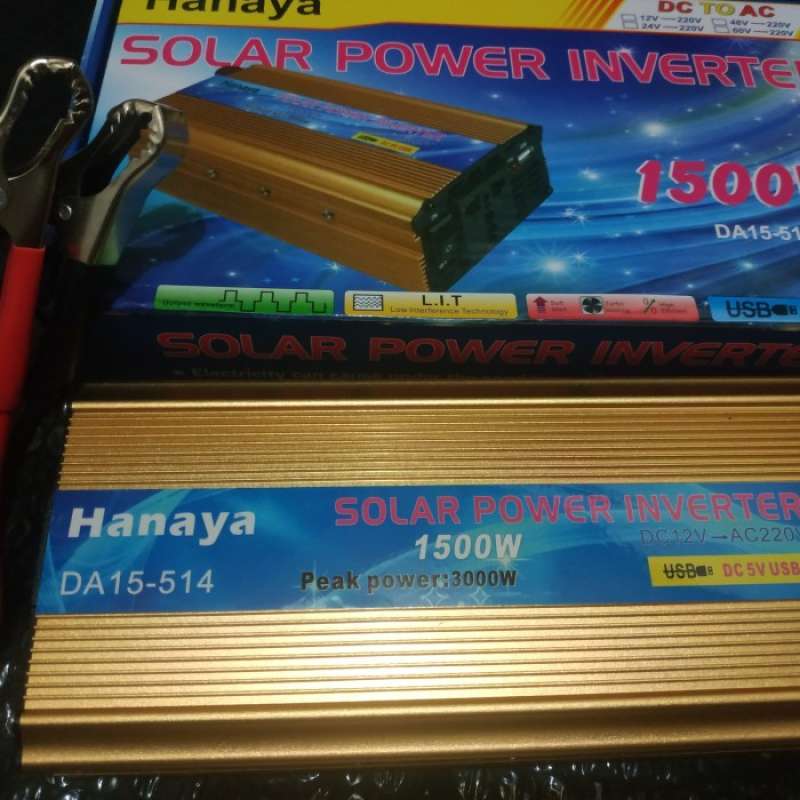 Promo Solar power inverter hanaya 1500W 1500 watt Diskon 23% di Seller Maslika Store - Kalibata ...